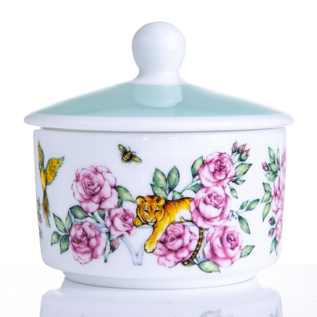 The Rose Garden Collection Sugar Pot with Lid | Longleat Shop
